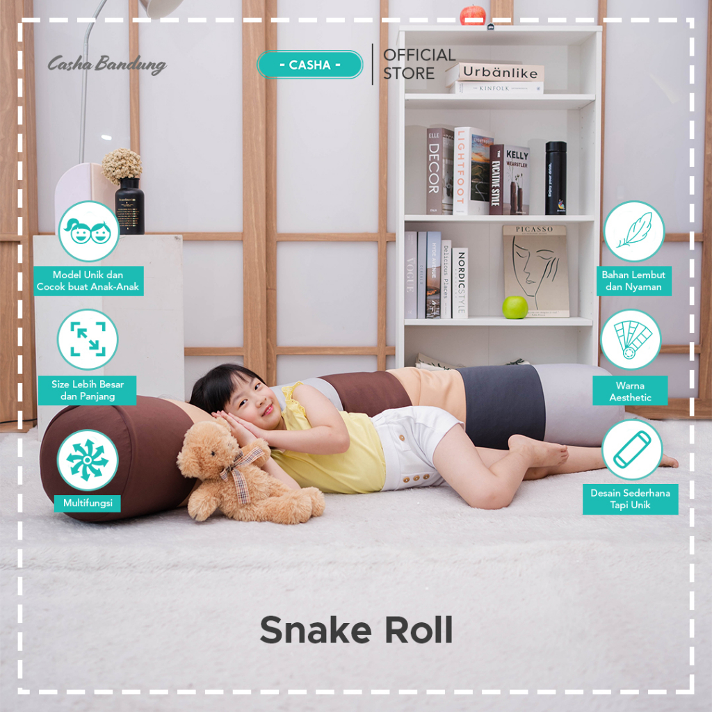 Jual CASHA Snake Roll - Guling Size Jumbo - Bantal Xtra Large Bed ...