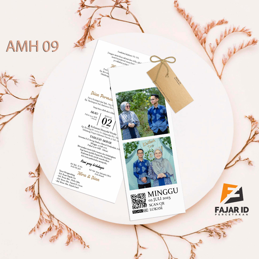 Jual Undangan Hang Tag Minimalis Elegan Mewah Terbaru - Undangan Viral ...