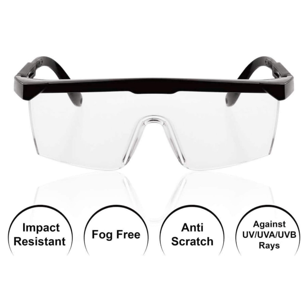 Jual Kacamata Putih Kotak Bening Kaca Mata Las Clear Murah Safety ...