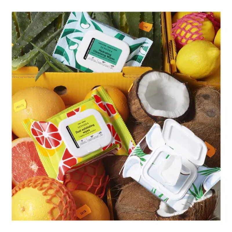 Jual SEPHO RA COLLECTION Dual Exfoliating Face Wipe | Shopee Indonesia
