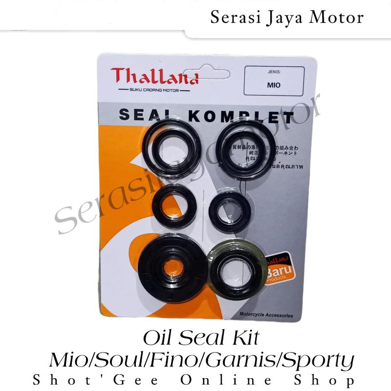 Jual OIL SIL SEAL KIT KOMPLIT MIO/SOUL/FINO/GARNIS/SPORTY/SMILE | Shopee Indonesia