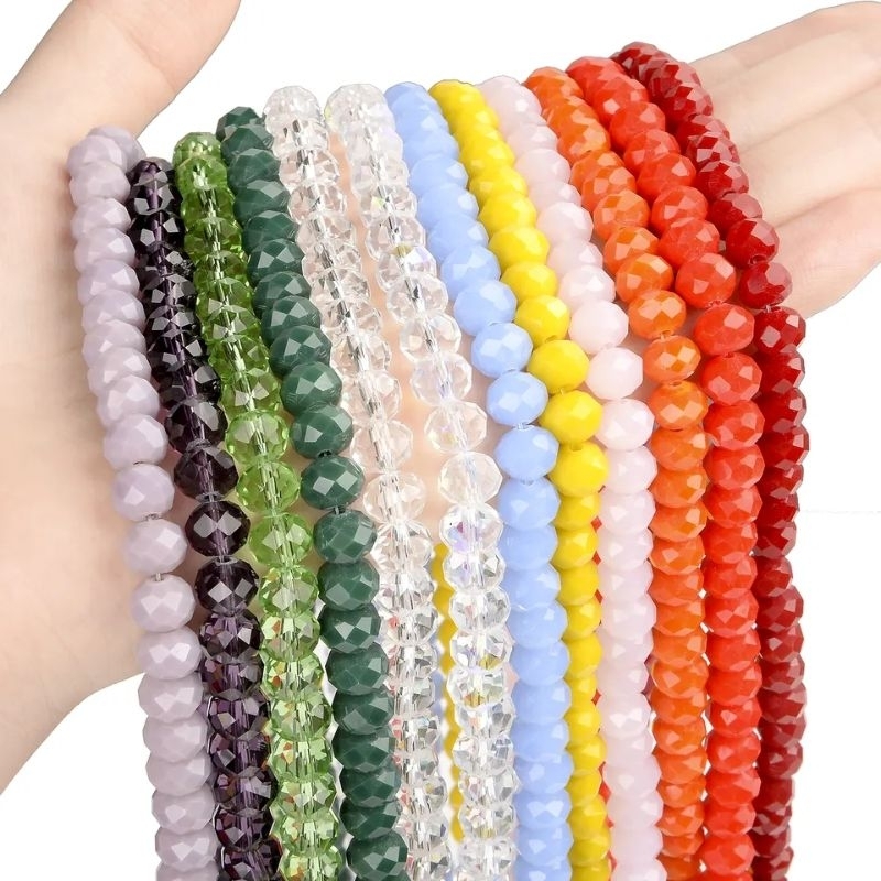 Jual Manik Kristal Ceko 4Mm 8Mm Doff Bening | Shopee Indonesia