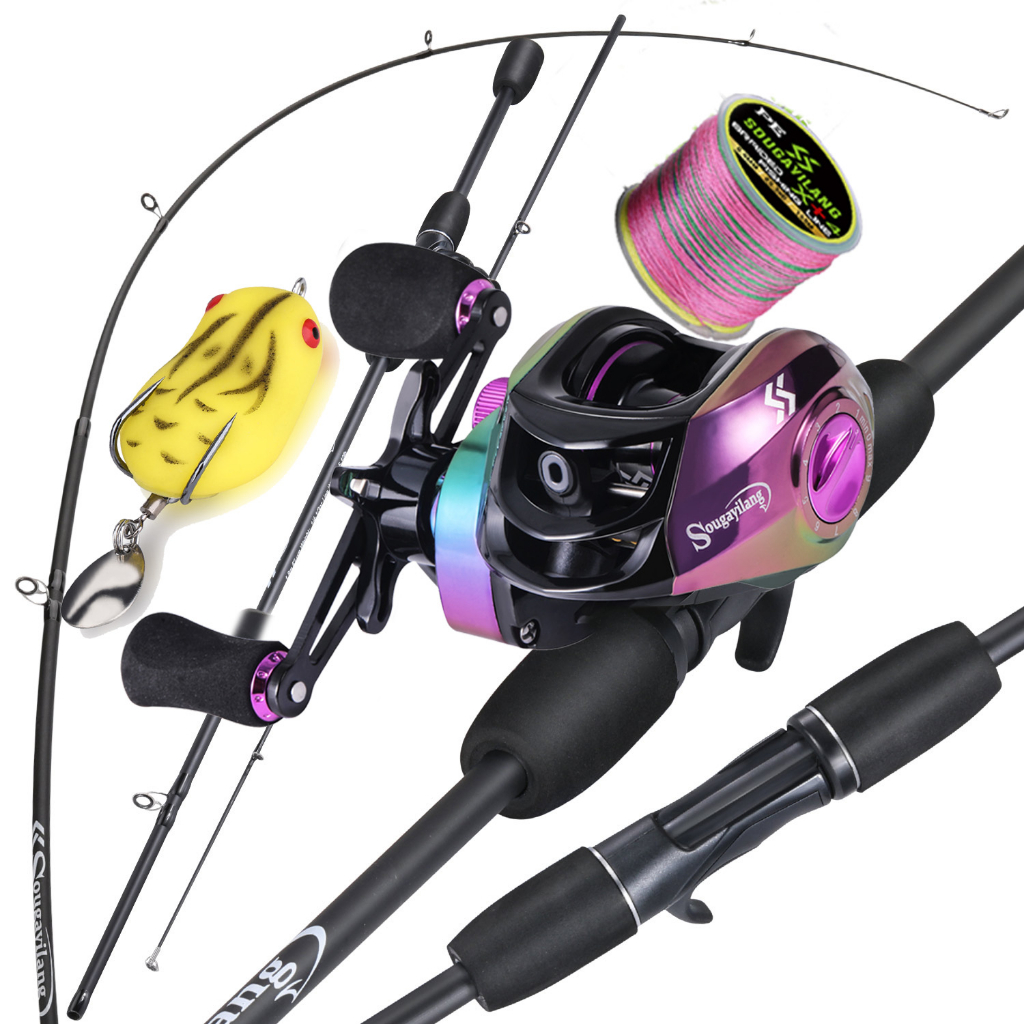 Jual Joran Pancing Set 1.8M 2 Bagian Casting Fishing Rod dan 7.2:1 ...