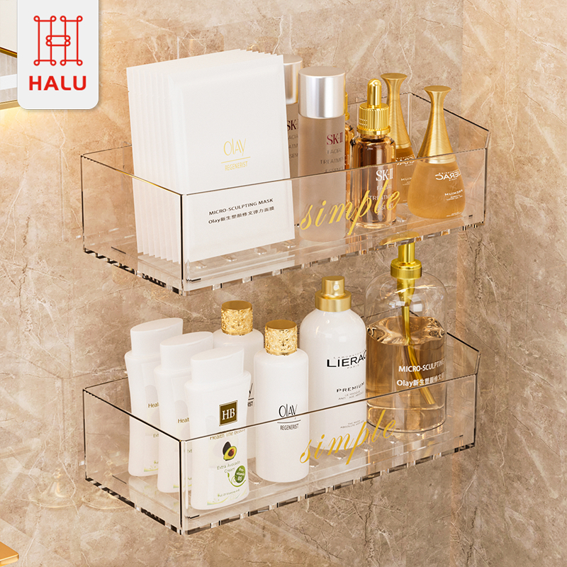 Jual HALU Rak Gantung Kamar Mandi Transparan Aesthetic Rak Gantung ...