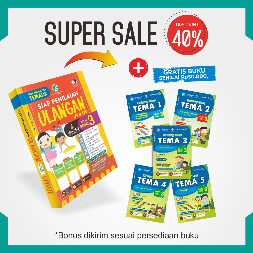 Jual [KIB] Buku Paket Siap Penilaian Ulangan Kelas 3 SD + Drilling Soal Kelas 3 SD/MI | Shopee ...