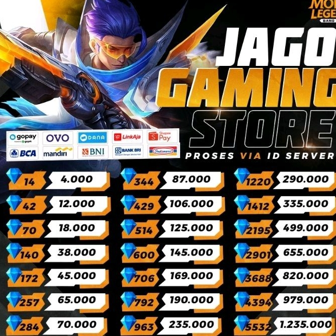 Jual TOP UP DIAMOND MOBILE LEGENDS MURAH DAN TERPERCAYA | Shopee Indonesia