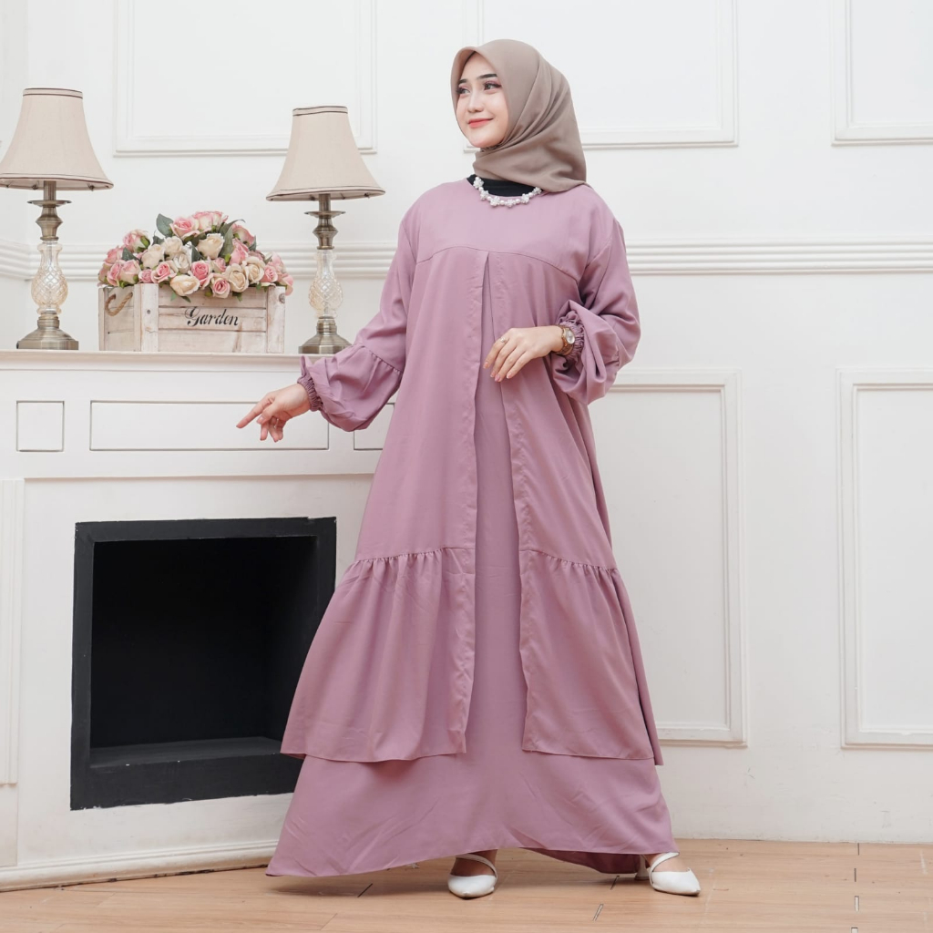 Jual Gamis Outer Melayu Malaysia Bahan Katun Ukuran M L XL XXL | Shopee ...