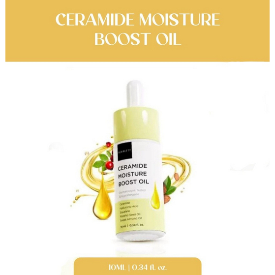 Jual SCARLETT MOISTURE BOOST OIL - CERAMIDE BOOST OIL | Shopee Indonesia