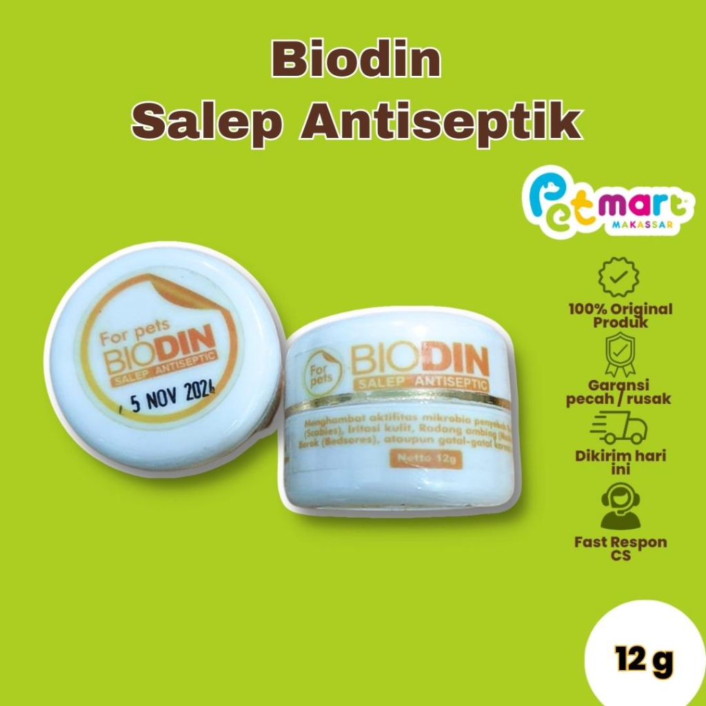 Jual Salep Antiseptik Obat Luka Jamur Scabies Kucing Anjing Biodin Dog ...