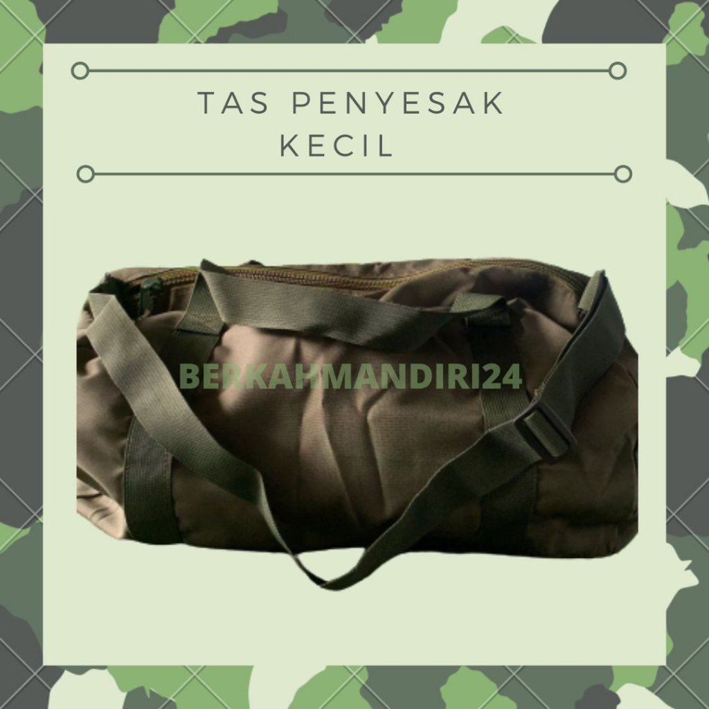 Jual Tas Penyesak Kecil Hijau Army Polos Tas Pulsak Resleting ...