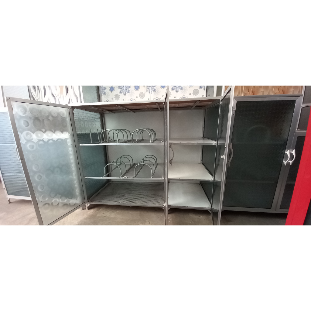 Jual Rak Piring 3Pintu Rata THK - Seng/Keramik | Shopee Indonesia