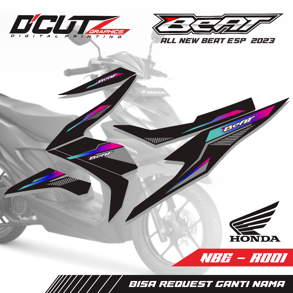 Jual Striping All New Honda Beat 2020 - 2023 ( NBE - R001 ) | Shopee Indonesia