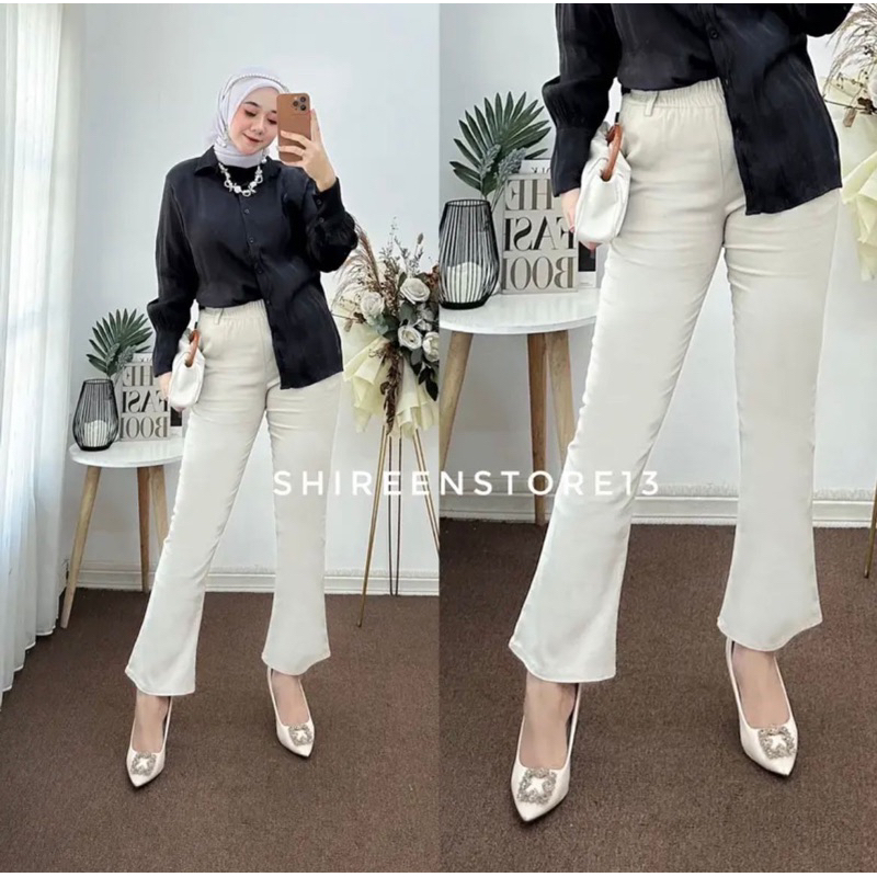 Jual Celana Cutbray Twill Combed Premivm | Shopee Indonesia