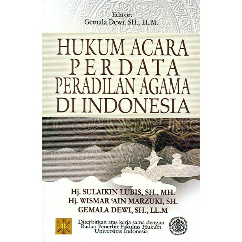 Jual HUKUM ACARA PERDATA PERADILAN AGAMA DI INDONESIA - Gemala Dewi, SH ...