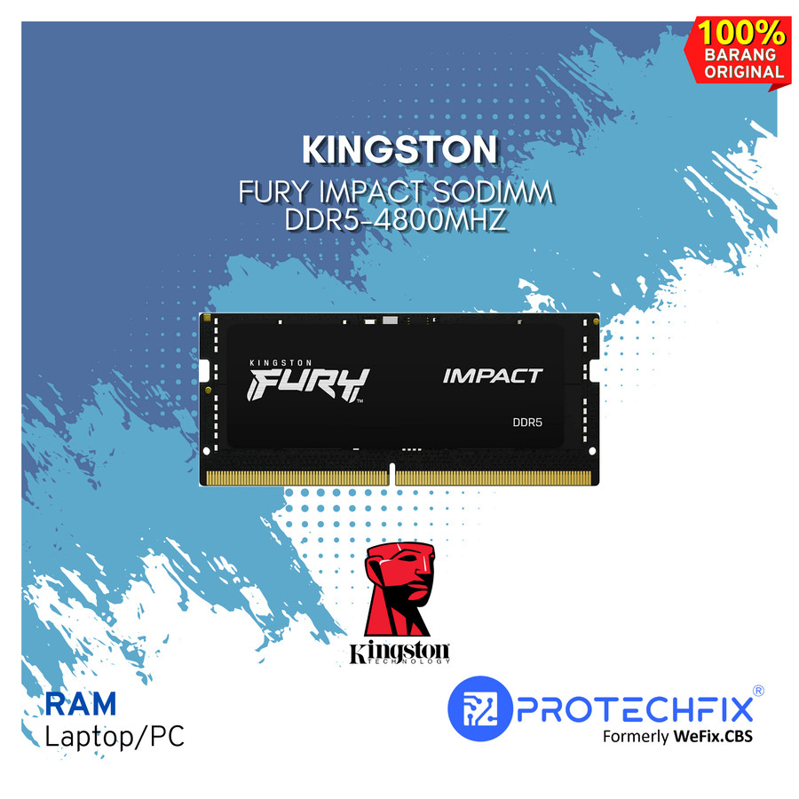 Jual RAM Kingston FURY IMPACT SoDIMM DDR5 4800MHZ | Shopee Indonesia