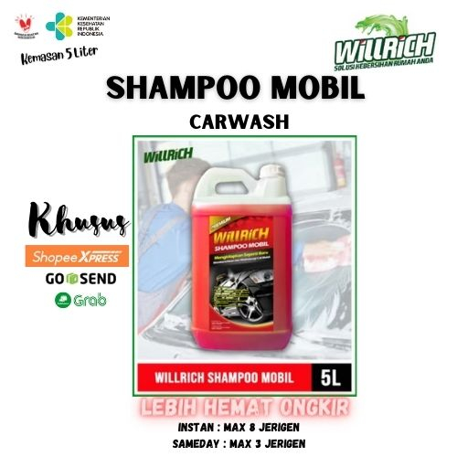 Jual Willrich Shampoo Mobil Carwash 5 Liter | Shopee Indonesia