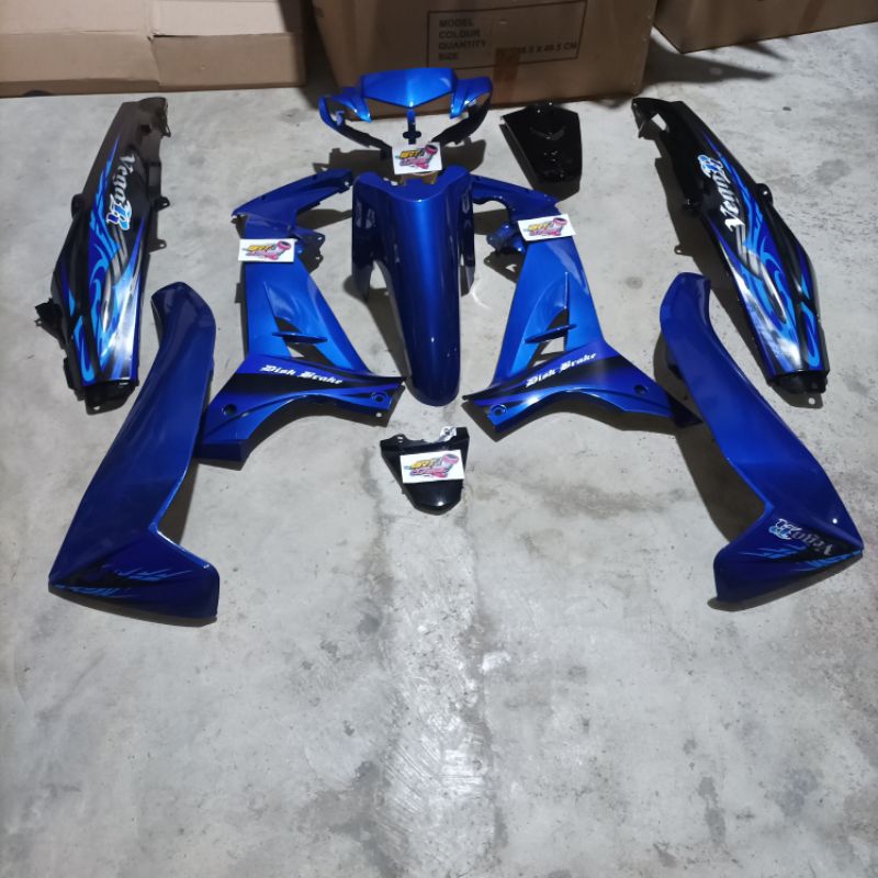 Jual cover body full set halus vega r new warna biru hitam tahun 2008 ...
