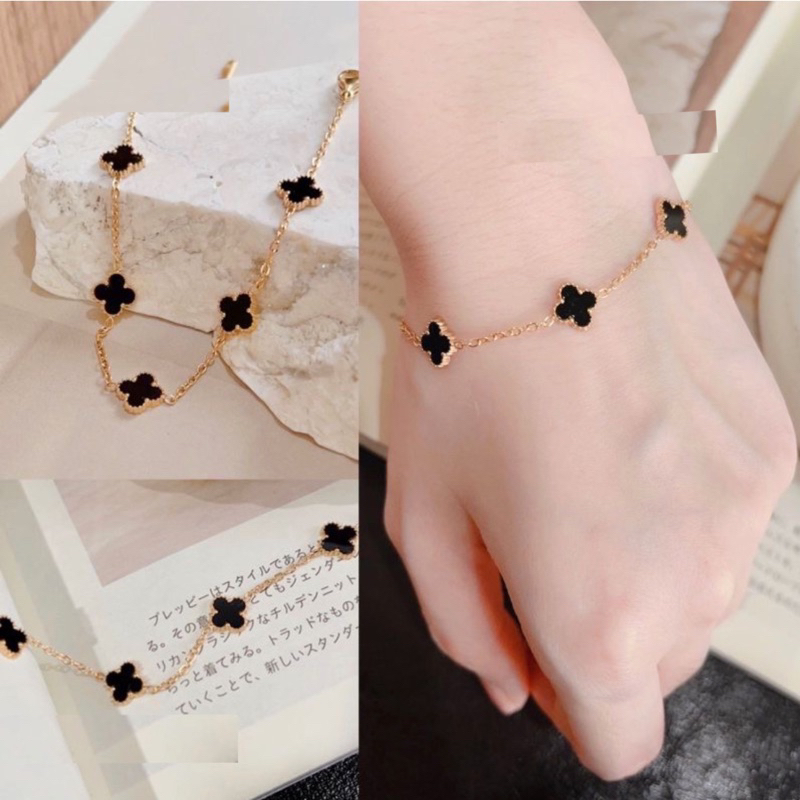 Jual Gelang Titanium Clover GRT02-03-11-39LL | Shopee Indonesia