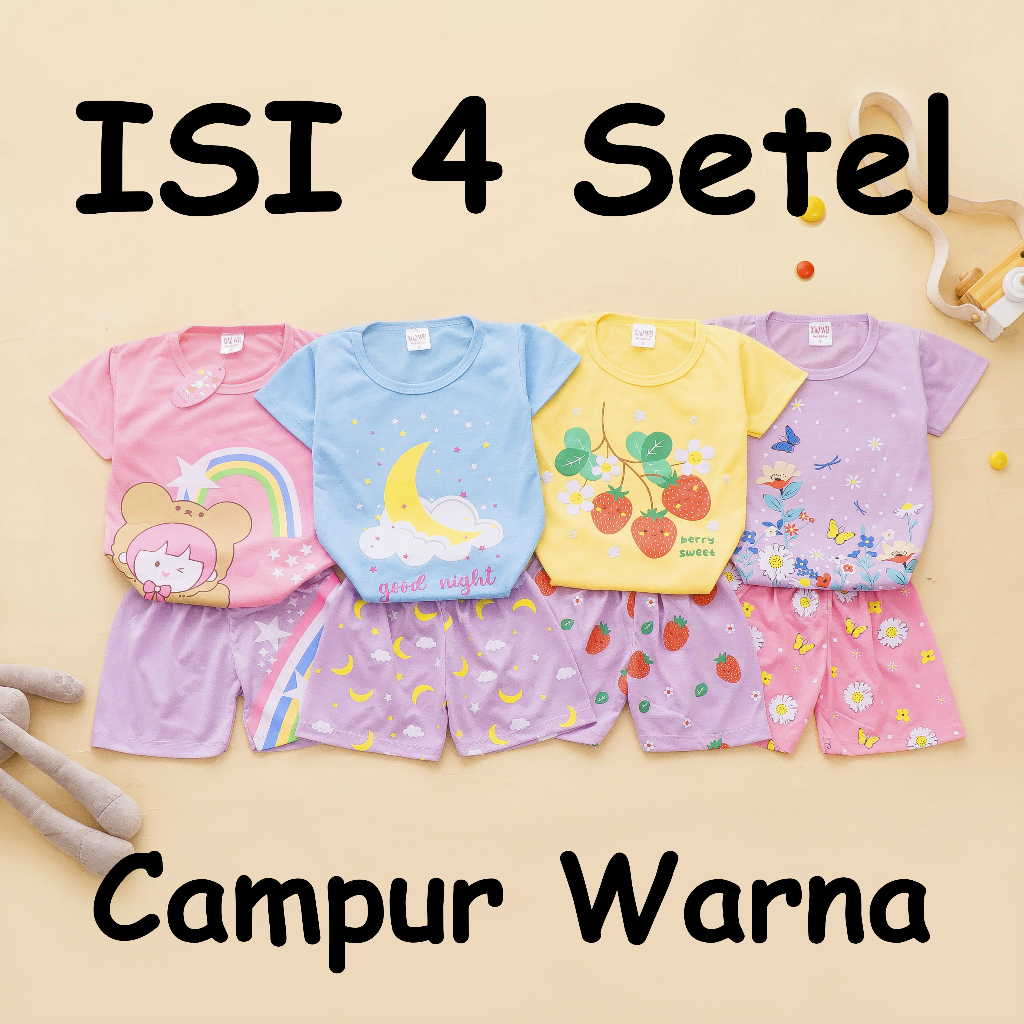 Jual (ISI 4 SETEL) Setelan Anak & Bayi Perempuan Korean Set / Baju Anak ... Jual (ISI 4 SETEL) Setelan Anak & Bayi Perempuan Korean Set / Baju Anak ...