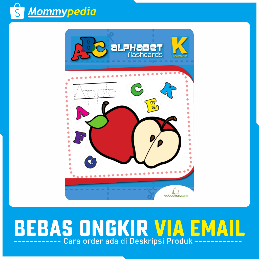 Jual KUMON Kindergarten - ABC Alphabet Flashcards | Shopee Indonesia