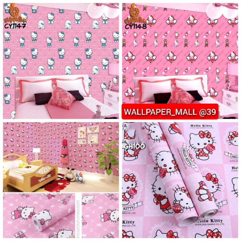 Jual Wallpaper Dinding Hello Kitty Wallpaper Dinding Karakter Hello Kitty Wallpaper Dinding ...