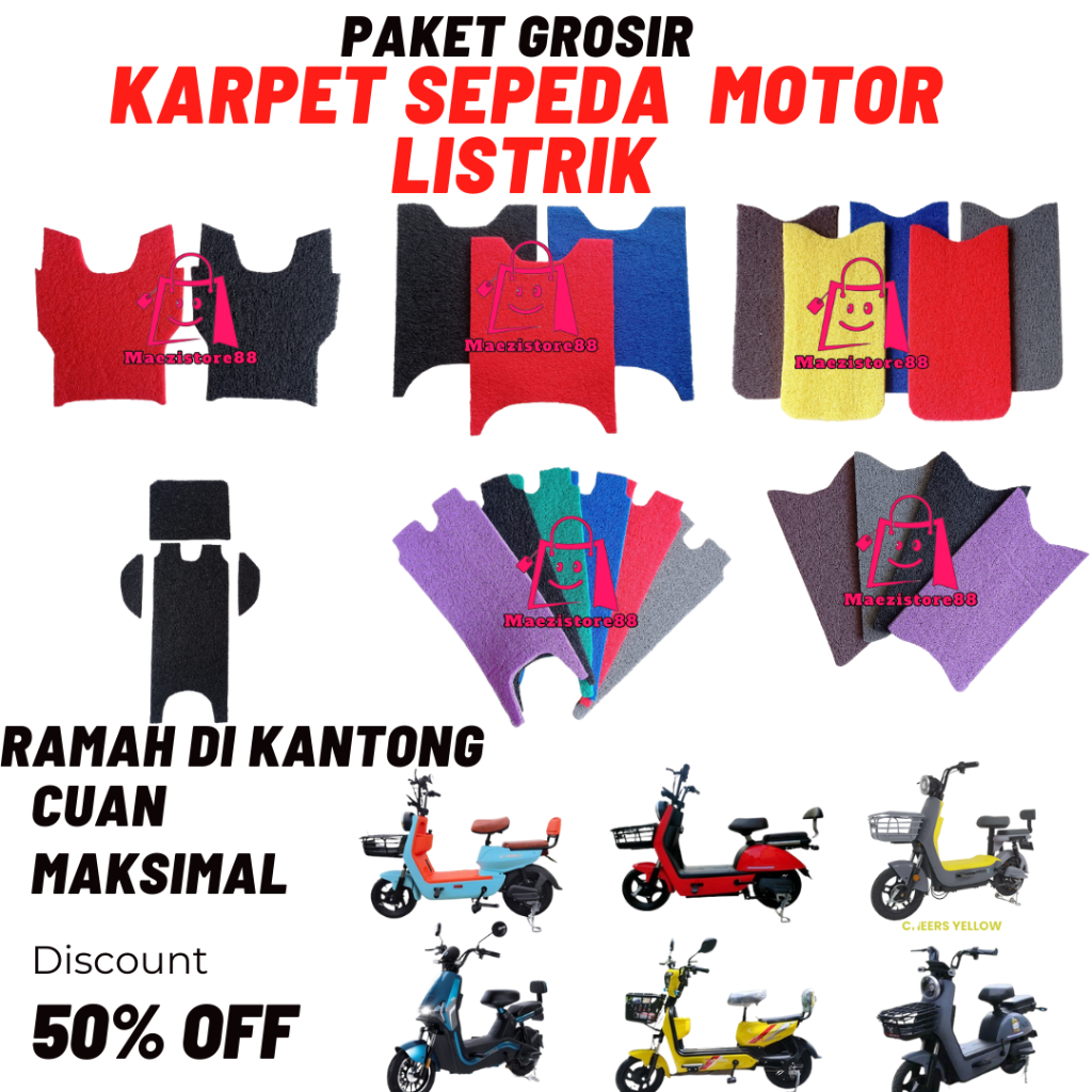 Jual Karpet sepeda motor listrik UwinFly DF7 DF8 RF5 RF6 RF7 RF8 Goda ...