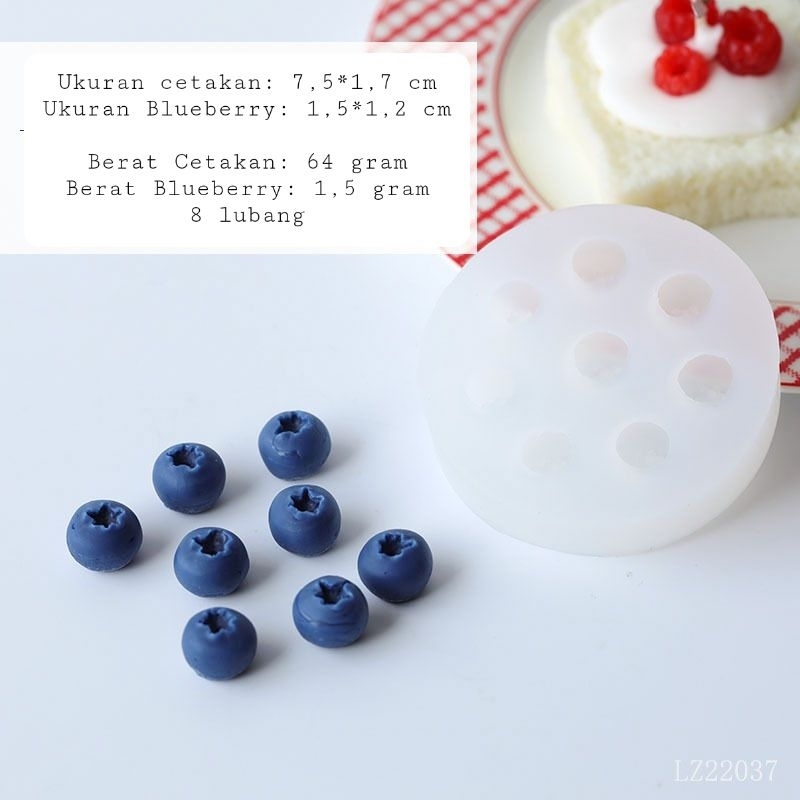 Jual Cetakan Strawberry Blueberry Raspberry Silikon Silicone Mold Fruit ...