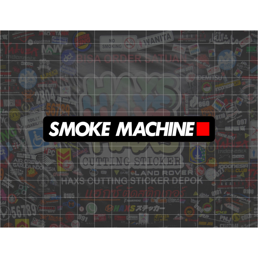 Jual Cutting Sticker Smoke Machine Ukuran 10 Cm Untuk Motor Mobil ...