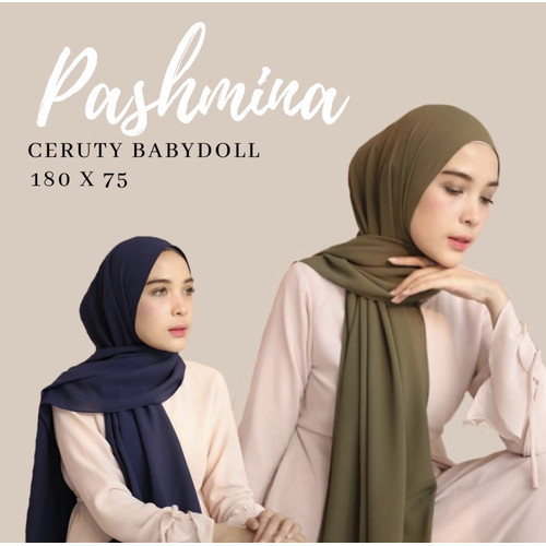 Jual Pashmina Ceruty Baby Doll Hijab Pashmina Ceruty Baby Doll | Shopee Indonesia