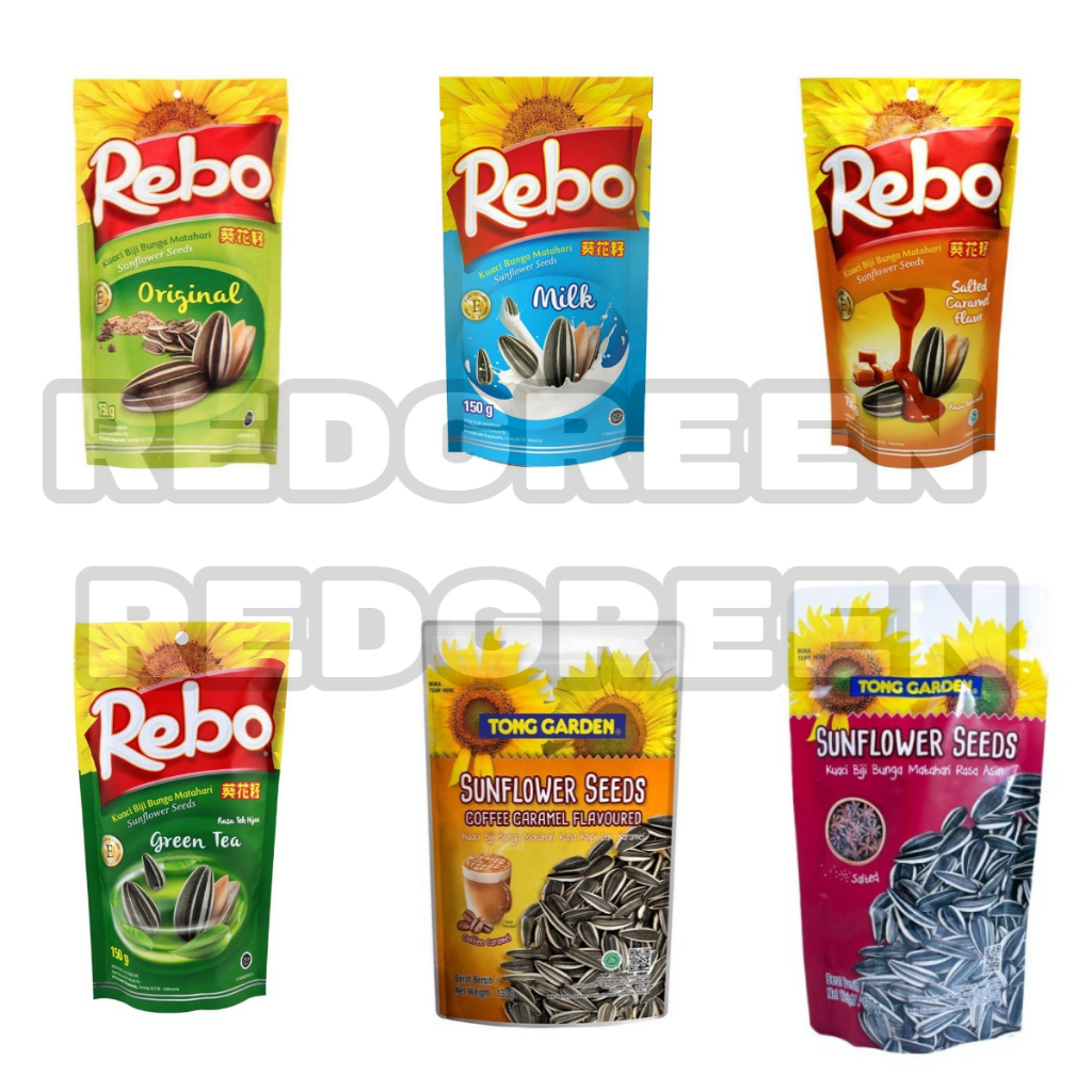 Jual Kuaci Rebo 150gr Aneka Rasa Milk Susu Greentea Ori Caramel Kuaci