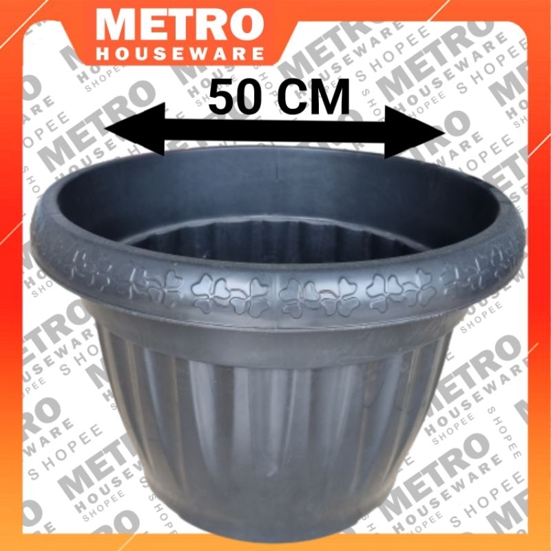 Jual POT Hitam Besar Jumbo Bunga Tanaman Hias Warna Hitam Black Bentuk ...