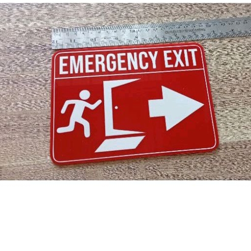 Jual signage Label penanda Emergency exit akrilik Exclusive | Shopee ...