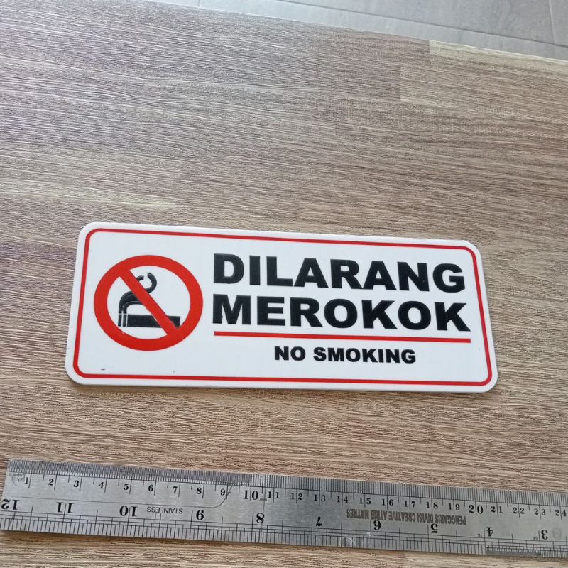 Jual Signage Label Penanda Dilarang Merokok Akrilik Exclusive | Shopee ...