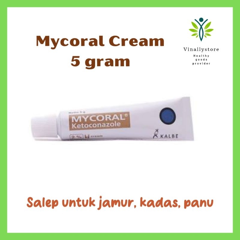 Jual Mycoral cream 5 gram (untuk jamur, kadas, panu) | Shopee Indonesia