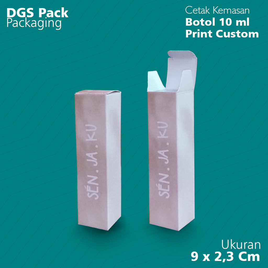 Jual Box Parfum Roll On Custom 10 ml / Kemasan Botol 2,3 x 2,3 x 9 cm ...