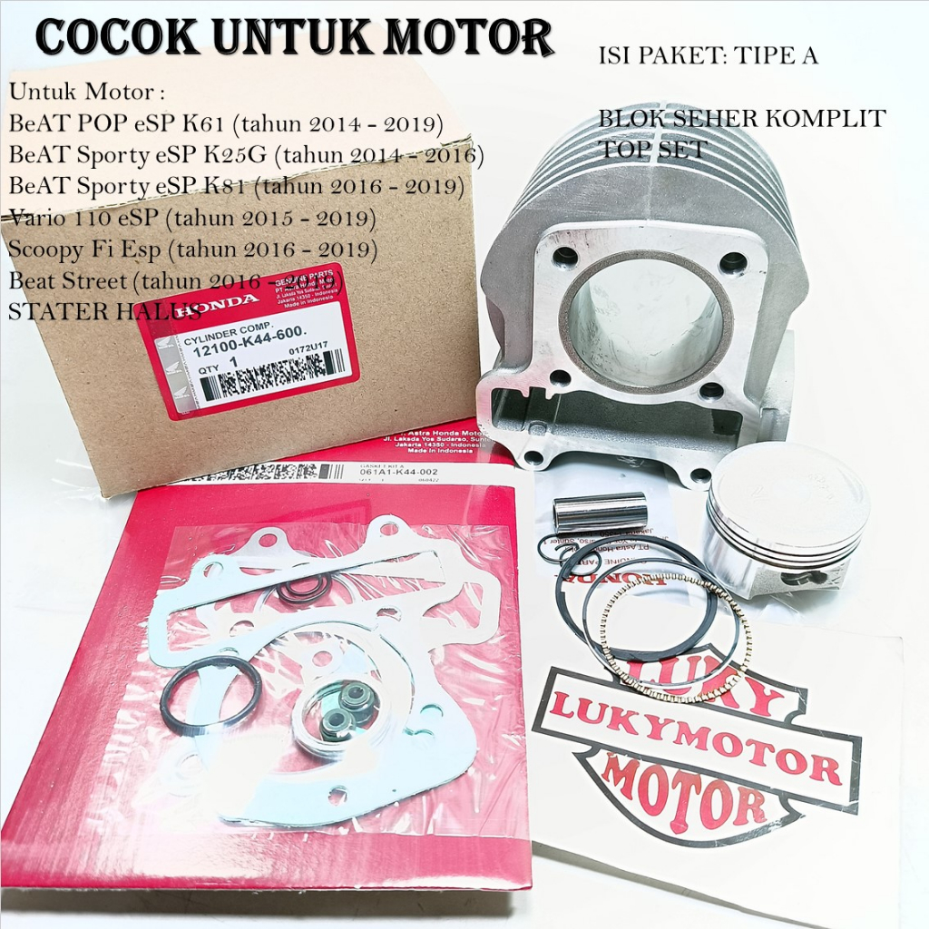 Jual BLOK SEHER BEAT FI ESP , BEAT POP , BEAT STREET , VARIO 110 FI , SCOOPY FI ESP ( STATER ...