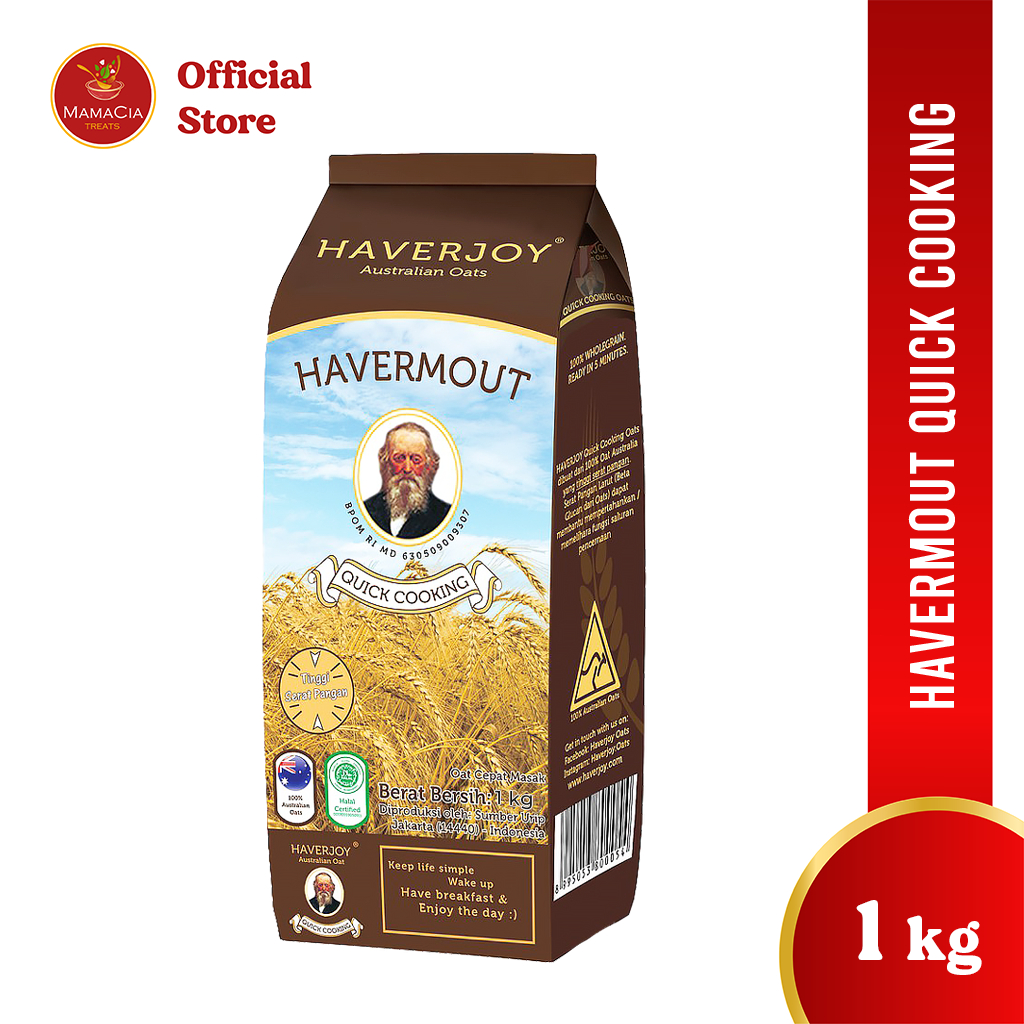 Jual Haverjoy Oatmeal Havermout Instant Oats 1 kg | Shopee Indonesia