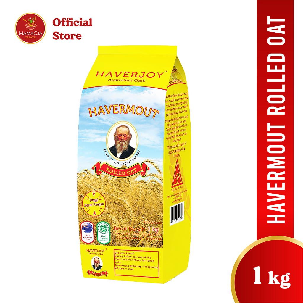 Jual Haverjoy Oatmeal Havermout Instant Oats 1 kg | Shopee Indonesia