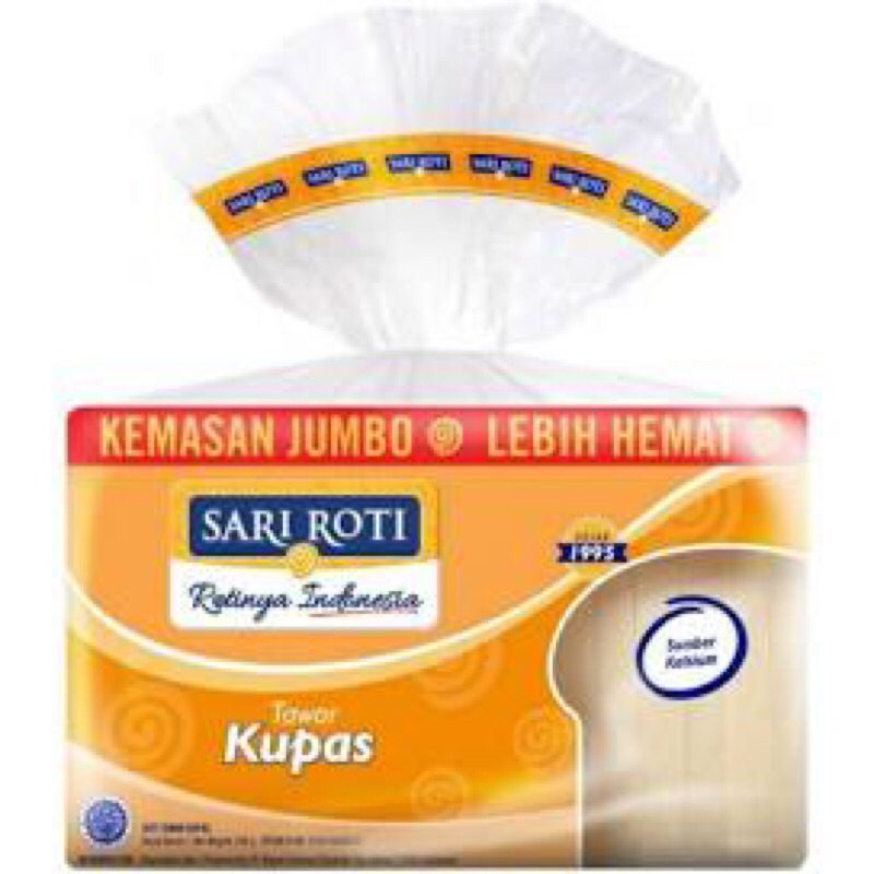 Jual Roti tawar kupas Jumbo Sariroti | Shopee Indonesia