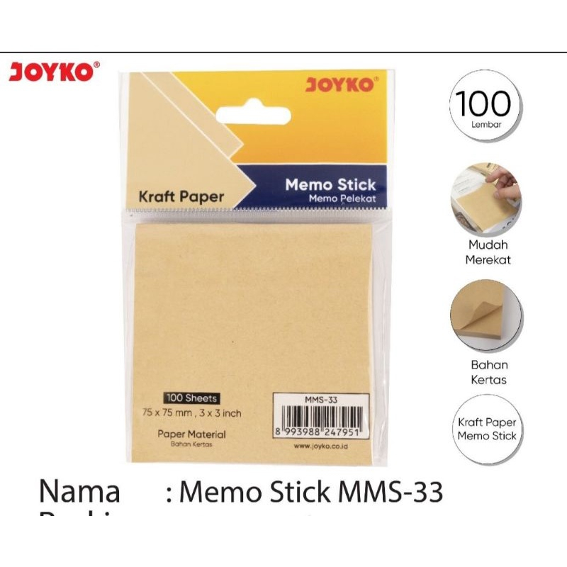 Jual MEMOSTICK MMS 33 CRAFT PAPER | Shopee Indonesia