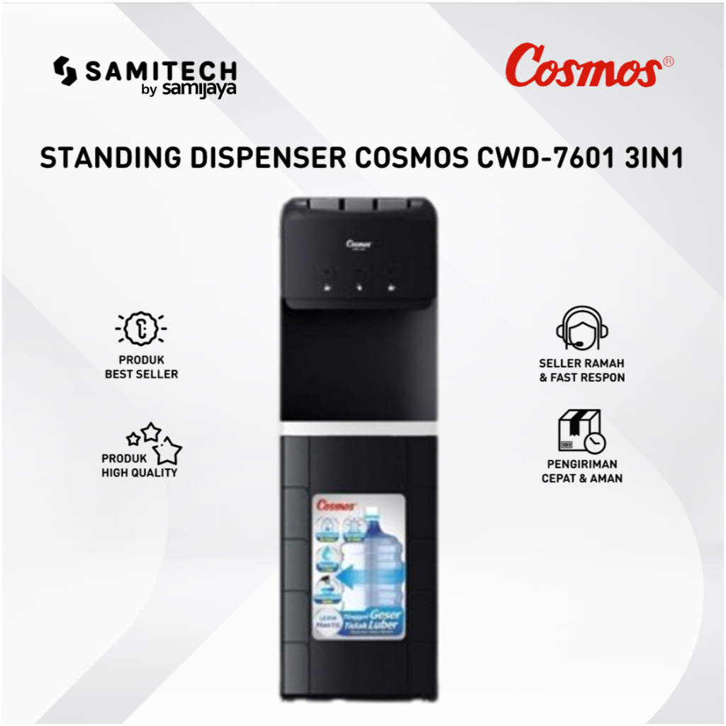 Jual DISPENSER COSMOS CWD-7601 CWD 7601 GALON BAWAH BERGARANSI | Shopee ...