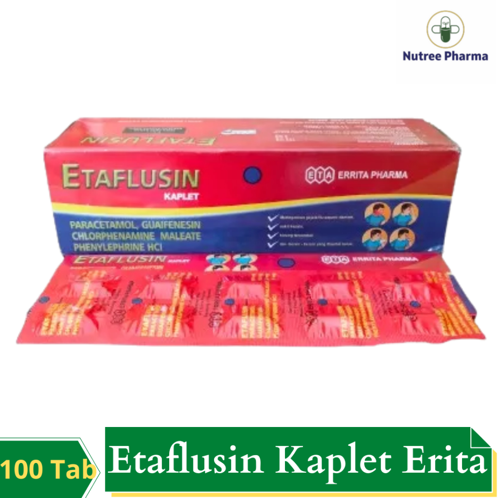 Jual ETAFLUSIN KAPLET ISI 100 | OBAT BATUK PILEK | Shopee Indonesia