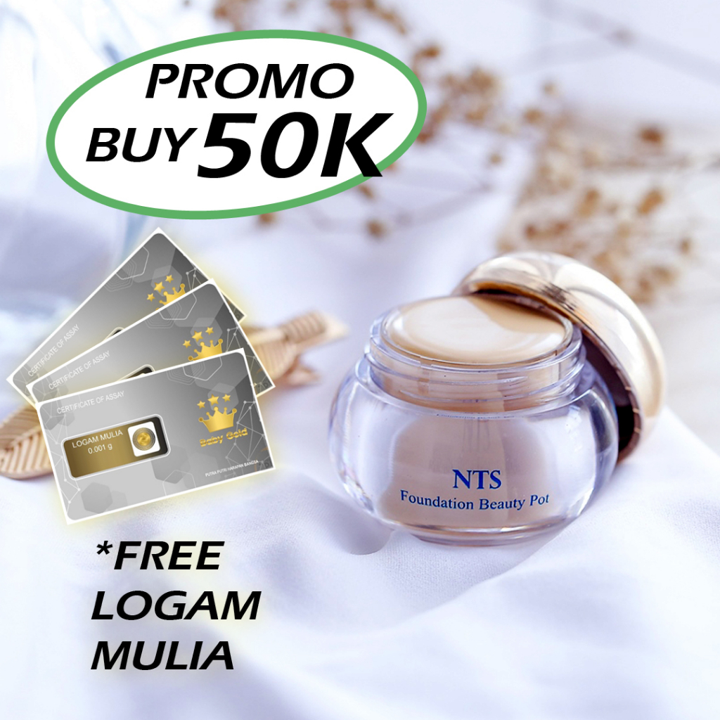 Jual NTS-802 BEAUTY POT DAY CREAM FOUNDATION with VITAMIN E COLLAGEN SQUALANE VASELINE KRIM NEW ...