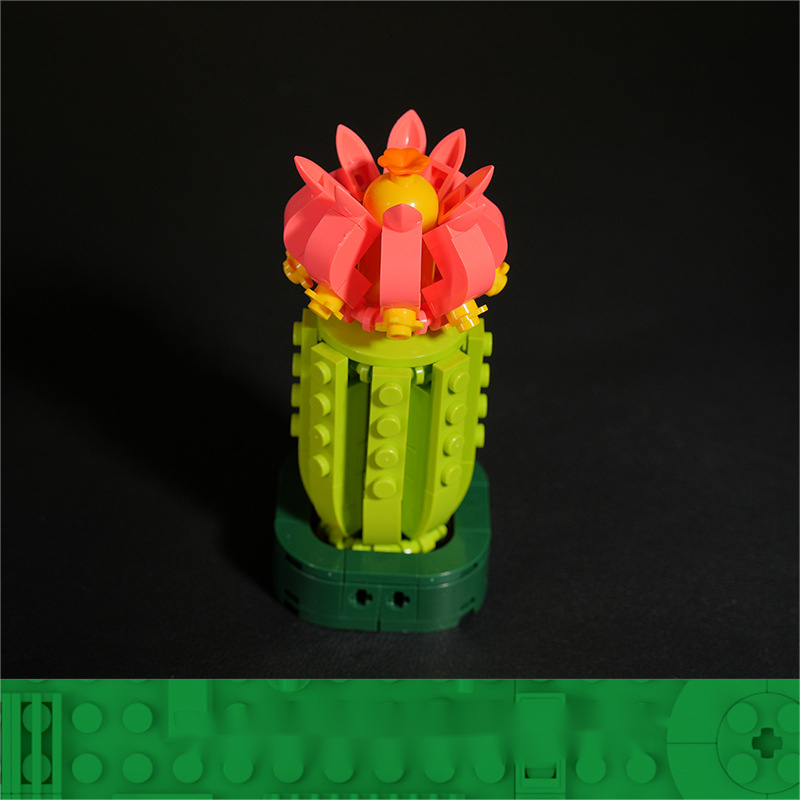 Jual Blok Susun Pot Bunga Buket Simulasi DIY Partikel Mini Mainan ...