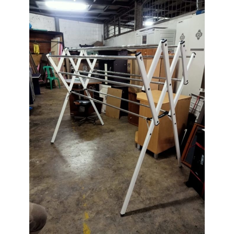 Jual Jemuran Pakaian/Kain Stainless jemuran lipat Ukuran Lebih Tinggi ...