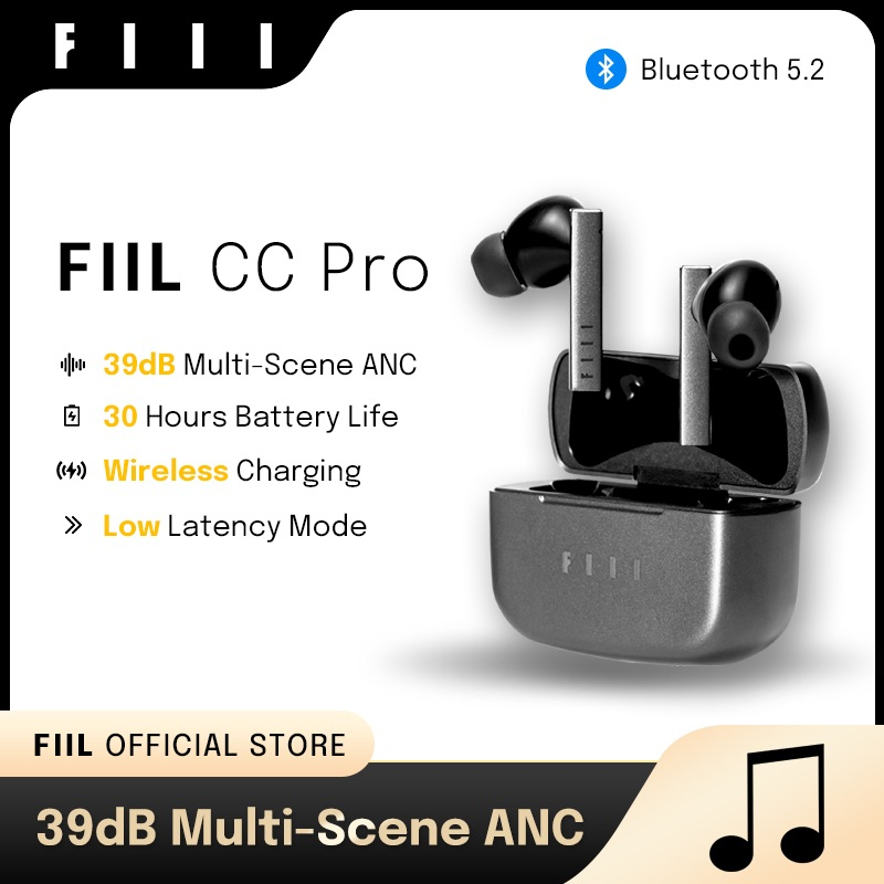 Jual Fiil CC PRO ANC+Dual ENC TWS Earphone Earbud Bluetooth 5.2 Game ...
