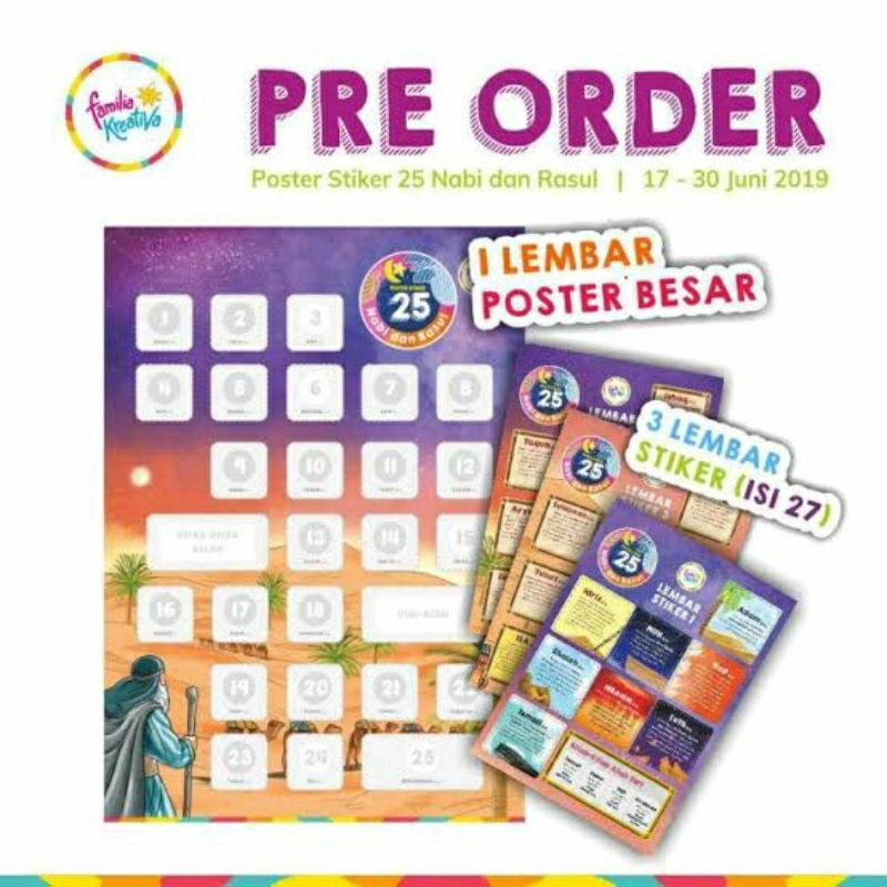 Jual Poster sticker 25 nabi dan rasul | Shopee Indonesia