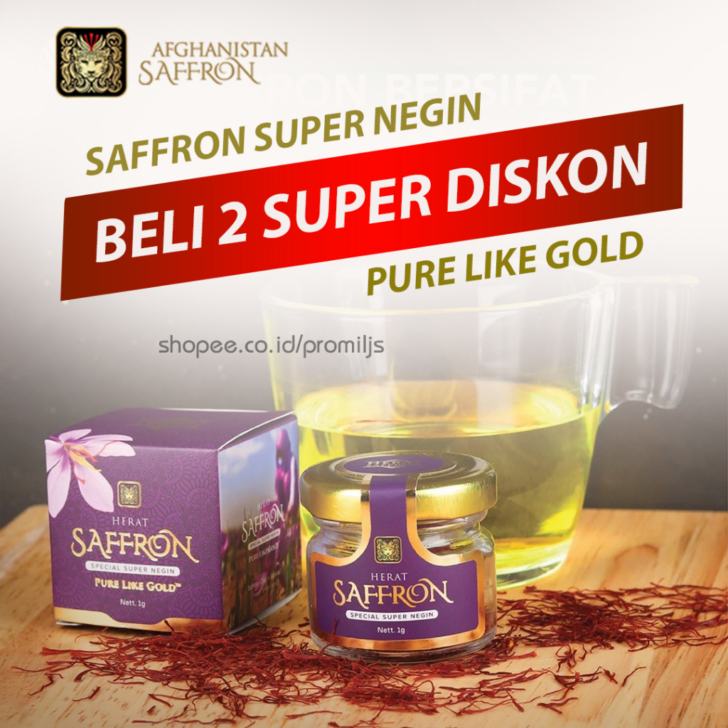 Jual Saffron Super Negin Safron Original 100% dan Bpom | Shopee Indonesia