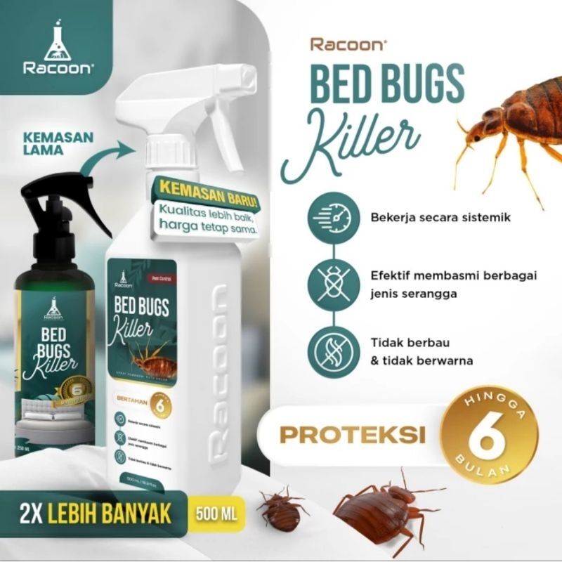 Jual RACOON Bed Bugs Killer 500ml | Obat Kutu Serangga Busuk Kasur | Shopee Indonesia