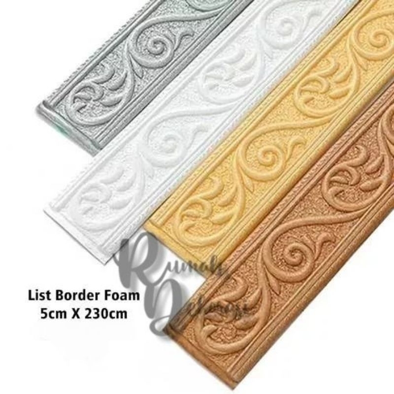 Jual Wall Border List / Wallborder Foam 3D /Walpaper List Foam Stiker ...